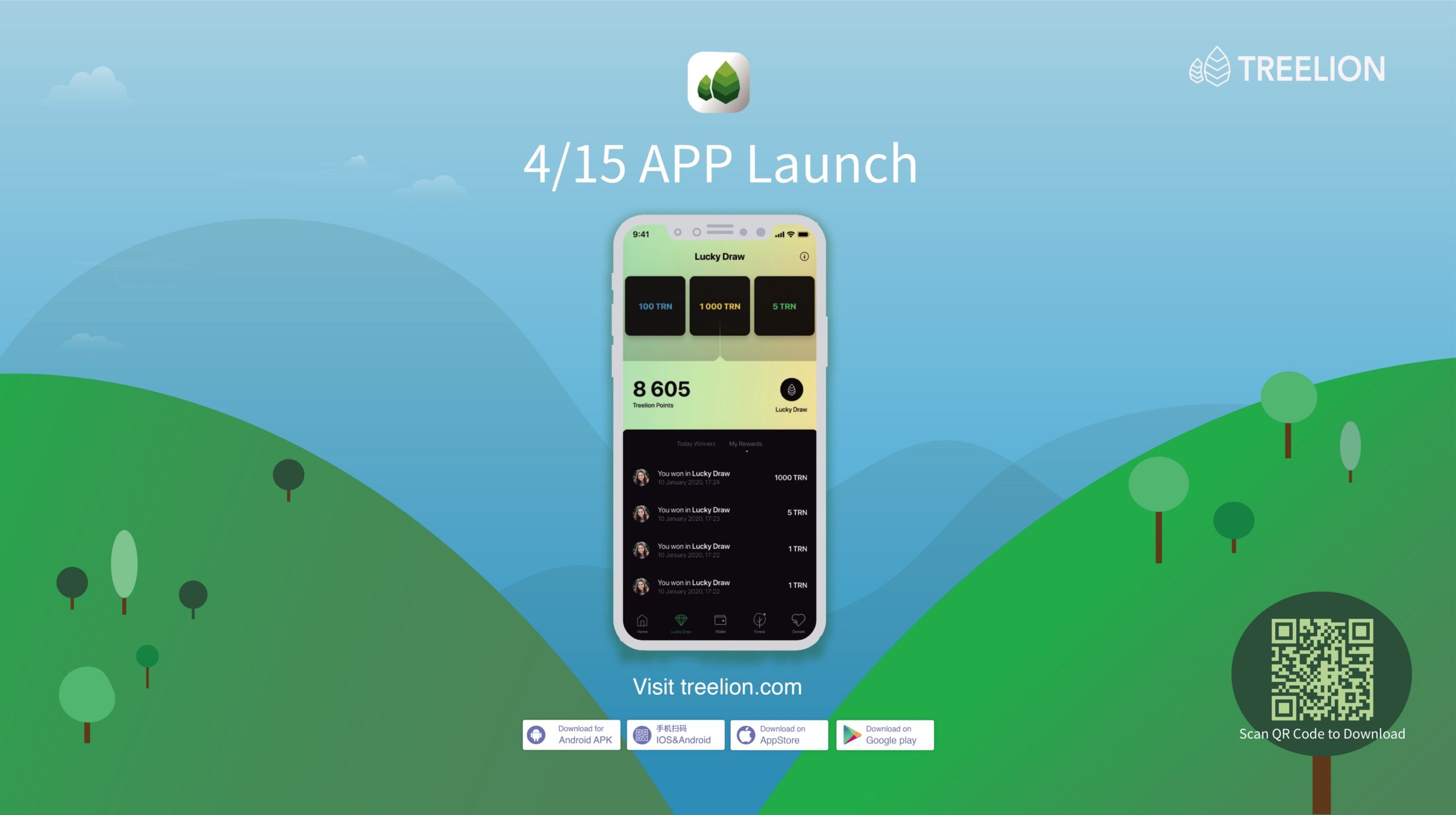 L’application TREELION pour un « monde vert décentralisé